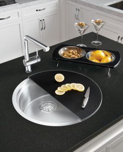 Party Prep: Blanco's Sink in the Round with Built-In Cutting Board ...