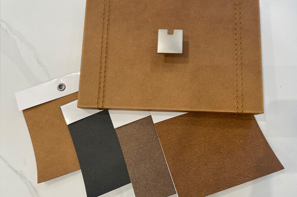 Cabinet Panels with Grills, Glass, Leather and Wood